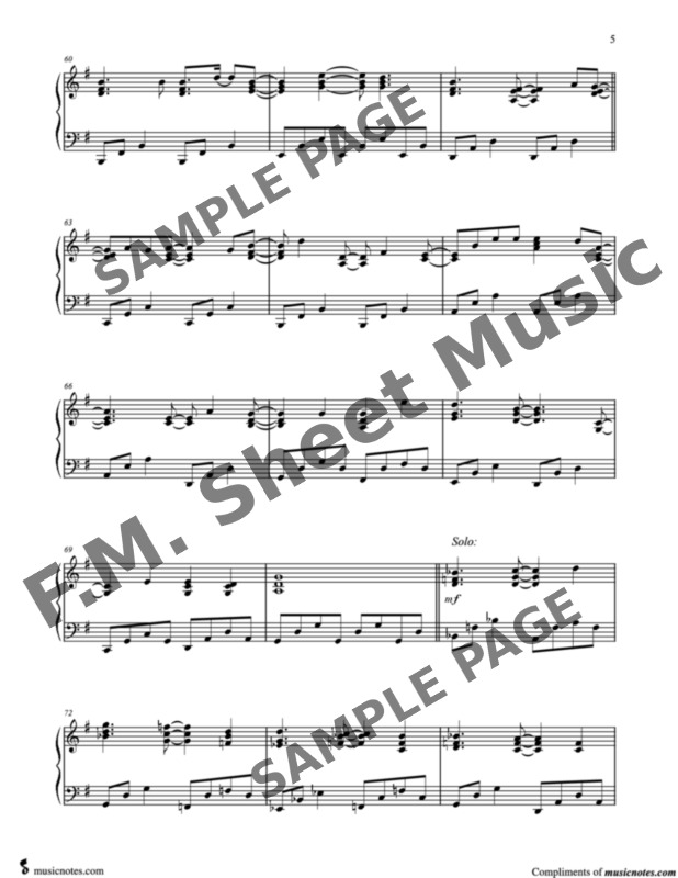 Across the Sea (Late Intermediate Piano) By Weezer - F.M. Sheet Music - Pop Arrangements by ...